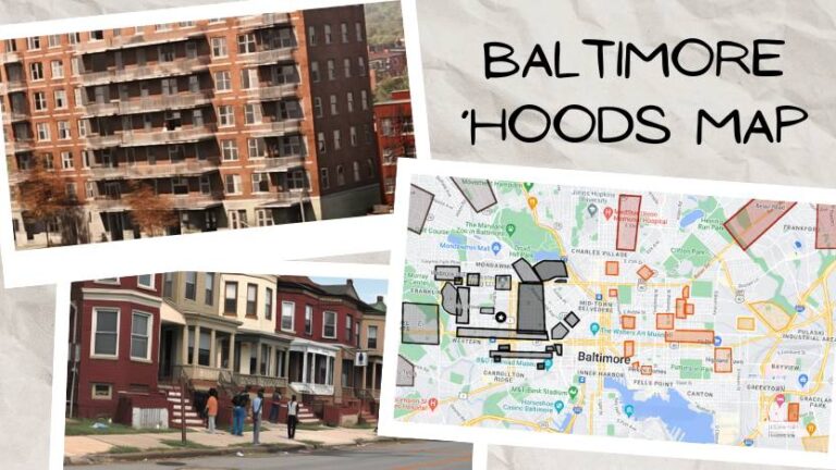 Map of Baltimore Hoods: A Tour from East to West, and Beyond