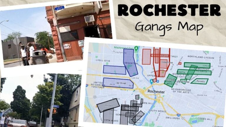 Map of Rochester New York Gangs (Full Tour of Rochester Hoods)