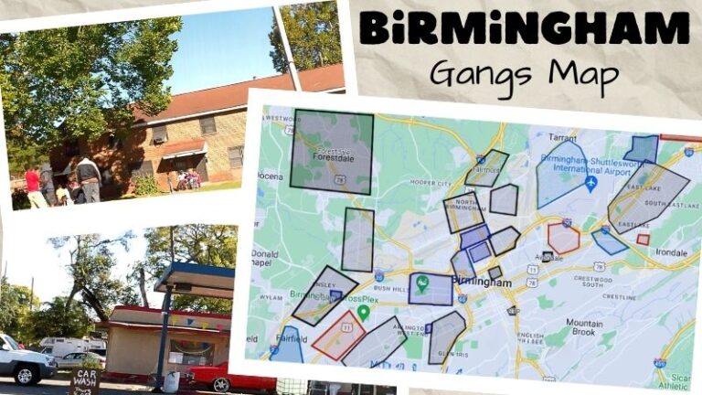 Map of Birmingham Alabama Gangs (Tour of Birmingham Hoods)