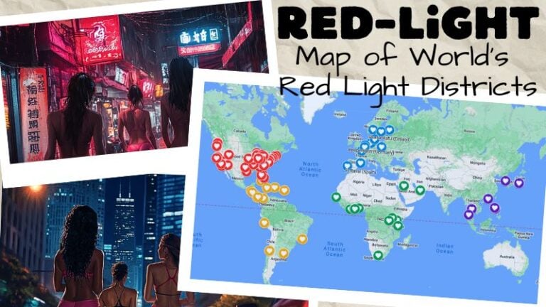 Map Of Red Light Districts Across The World